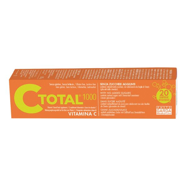 C TOTAL 1000 VITAMINA C 20 COMPRESSE EFFERVESCENTI | Econviene.it